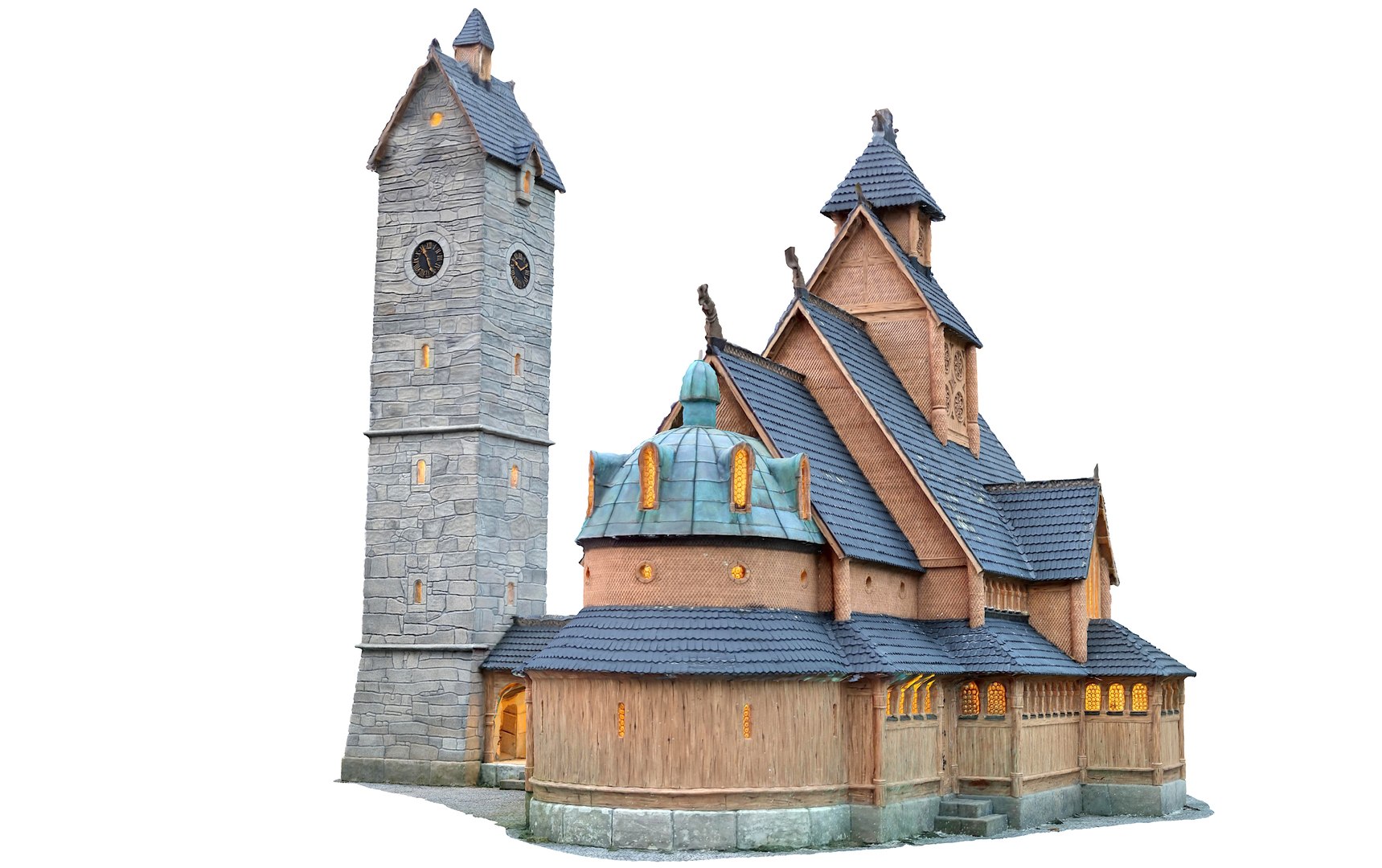 Vang Vikings Temple Model - TurboSquid 1802047