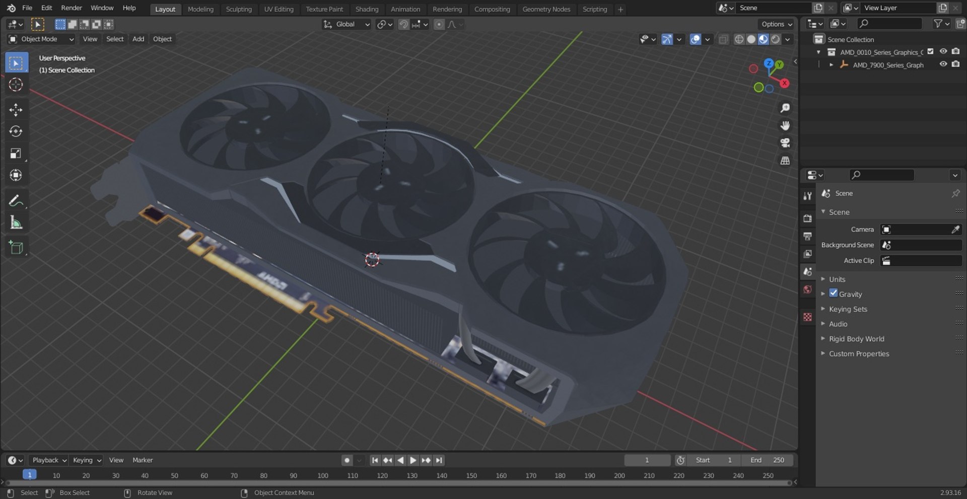 3D AMD 7900 Series Graphics Card - TurboSquid 2063012