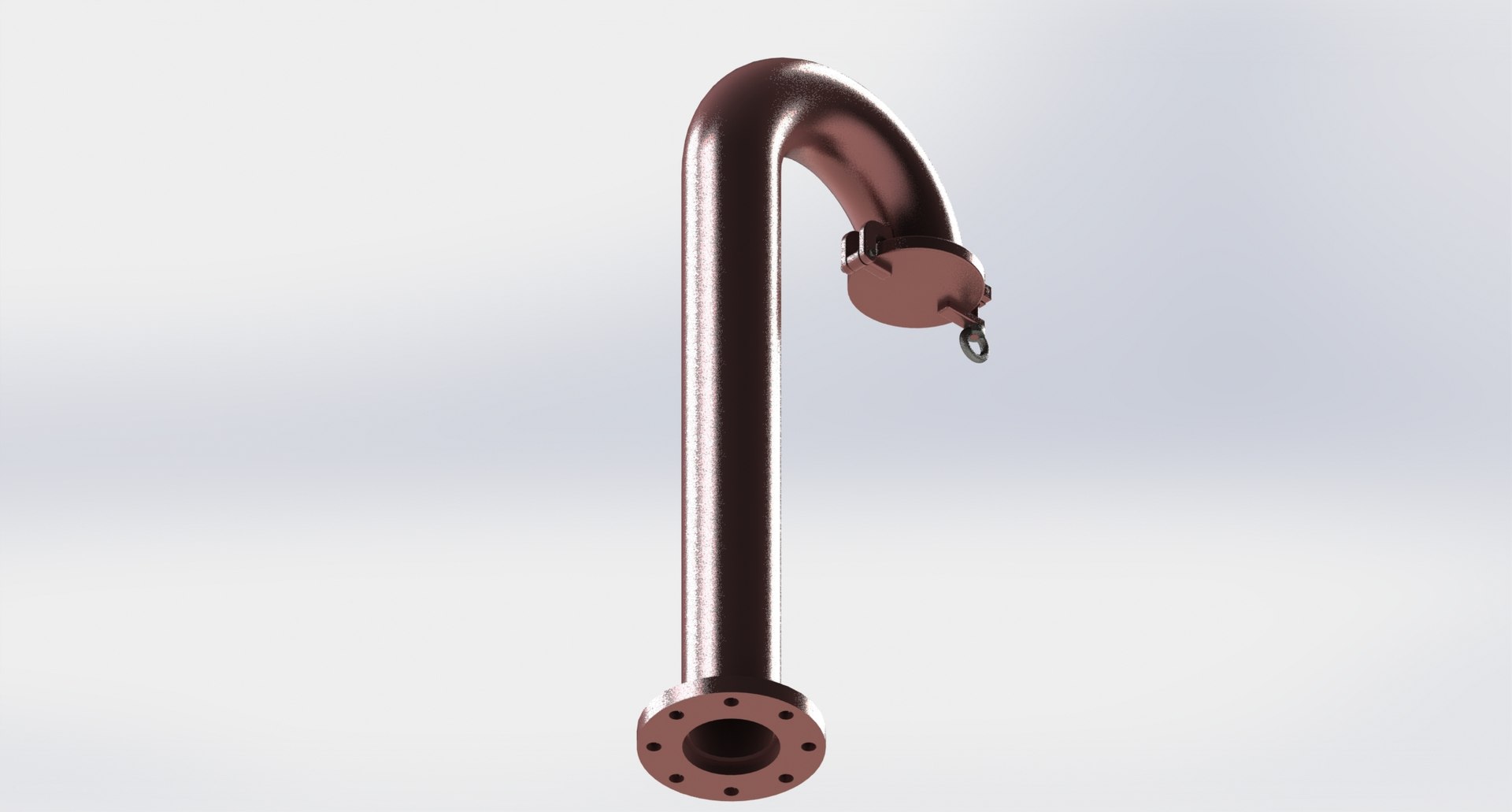 Closable Gooseneck For Ventilation DN100 3D Model - TurboSquid 2188739