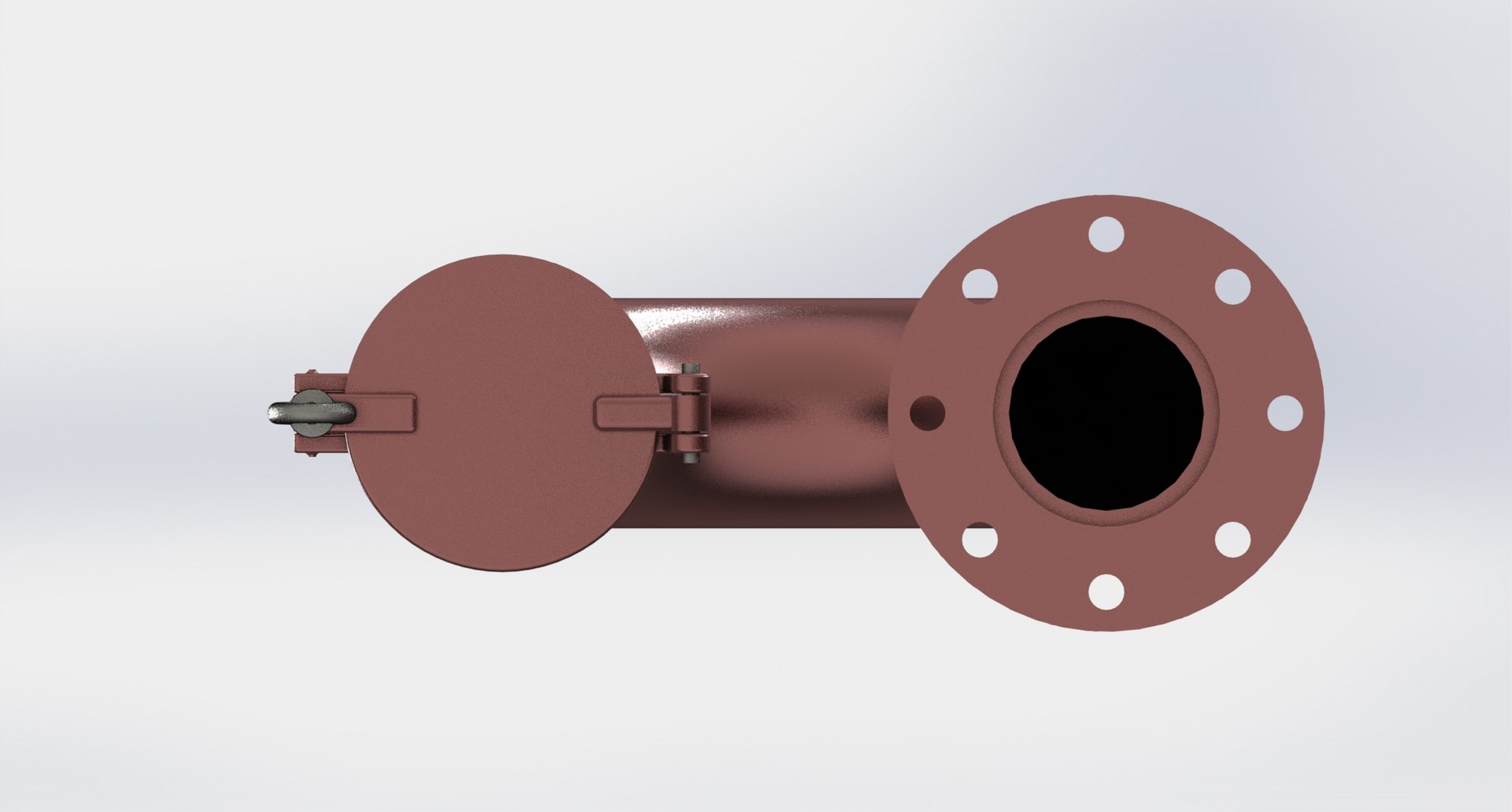 Closable Gooseneck For Ventilation DN100 3D Model - TurboSquid 2188739
