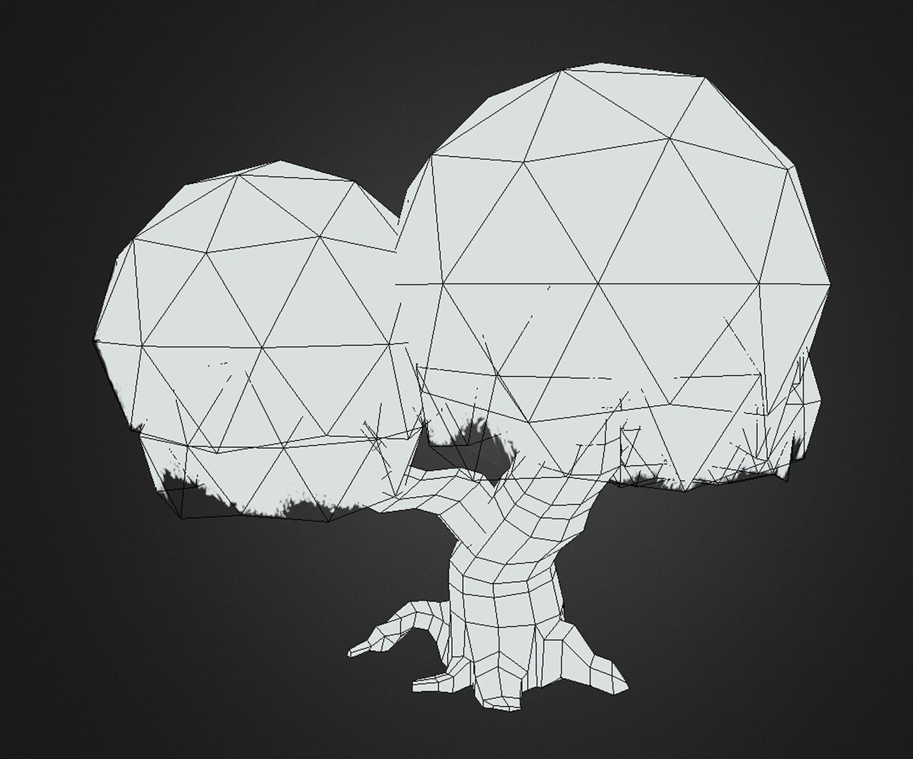 3D model hand painted cartoon tree - TurboSquid 1566854