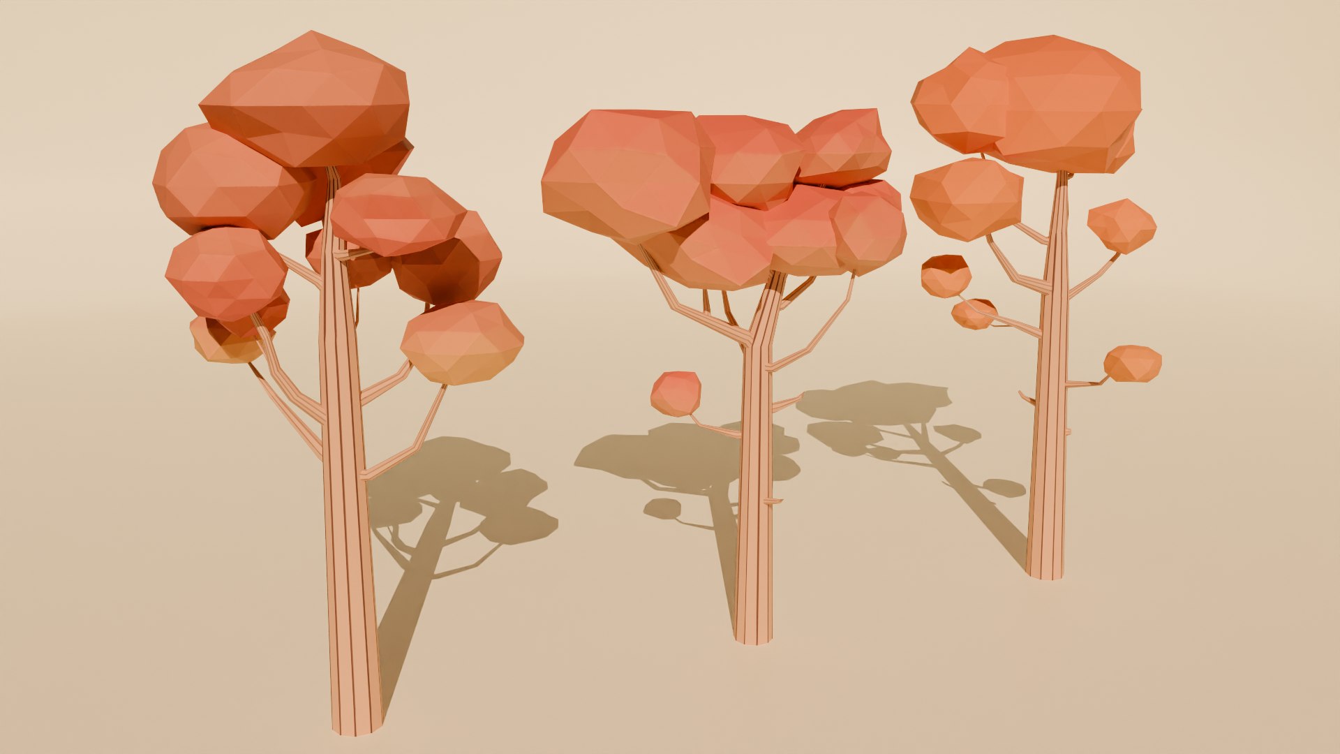 Free 3D Low Poly Trees And Rocks - TurboSquid 2400328