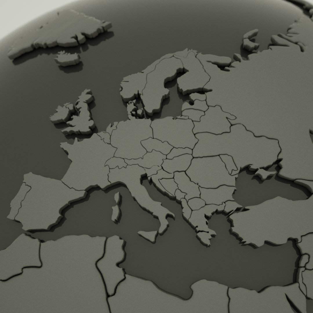 Europe Countries Mediterranean 3d Model
