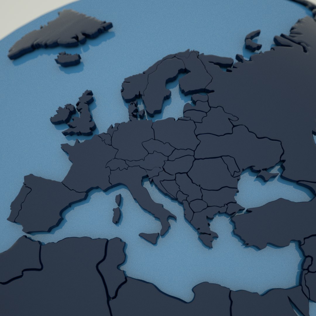 Europe Countries Mediterranean 3d Model