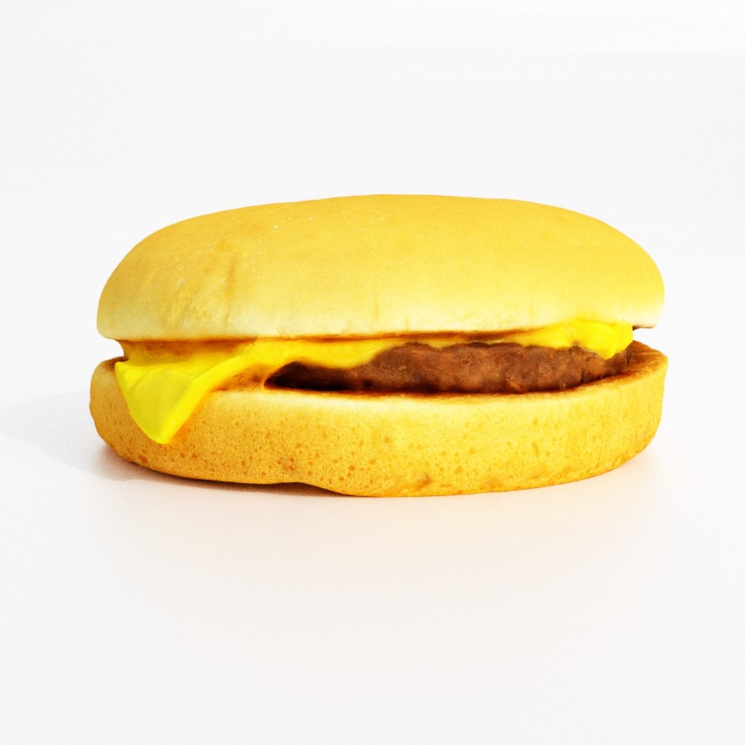 3D Cheeseburger Packaged Model - TurboSquid 1426392