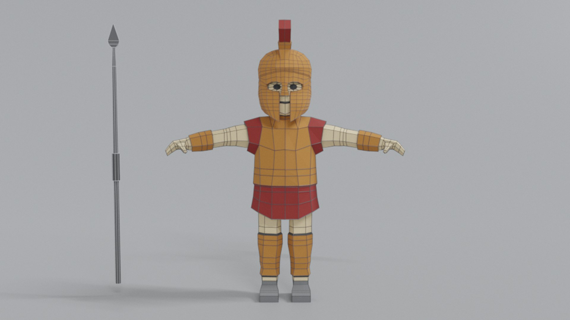 Ancient Greek Warrior Character 3D Model - TurboSquid 1585202