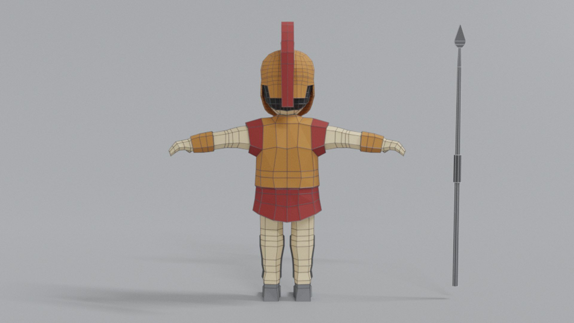 Ancient Greek Warrior Character 3D Model - TurboSquid 1585202