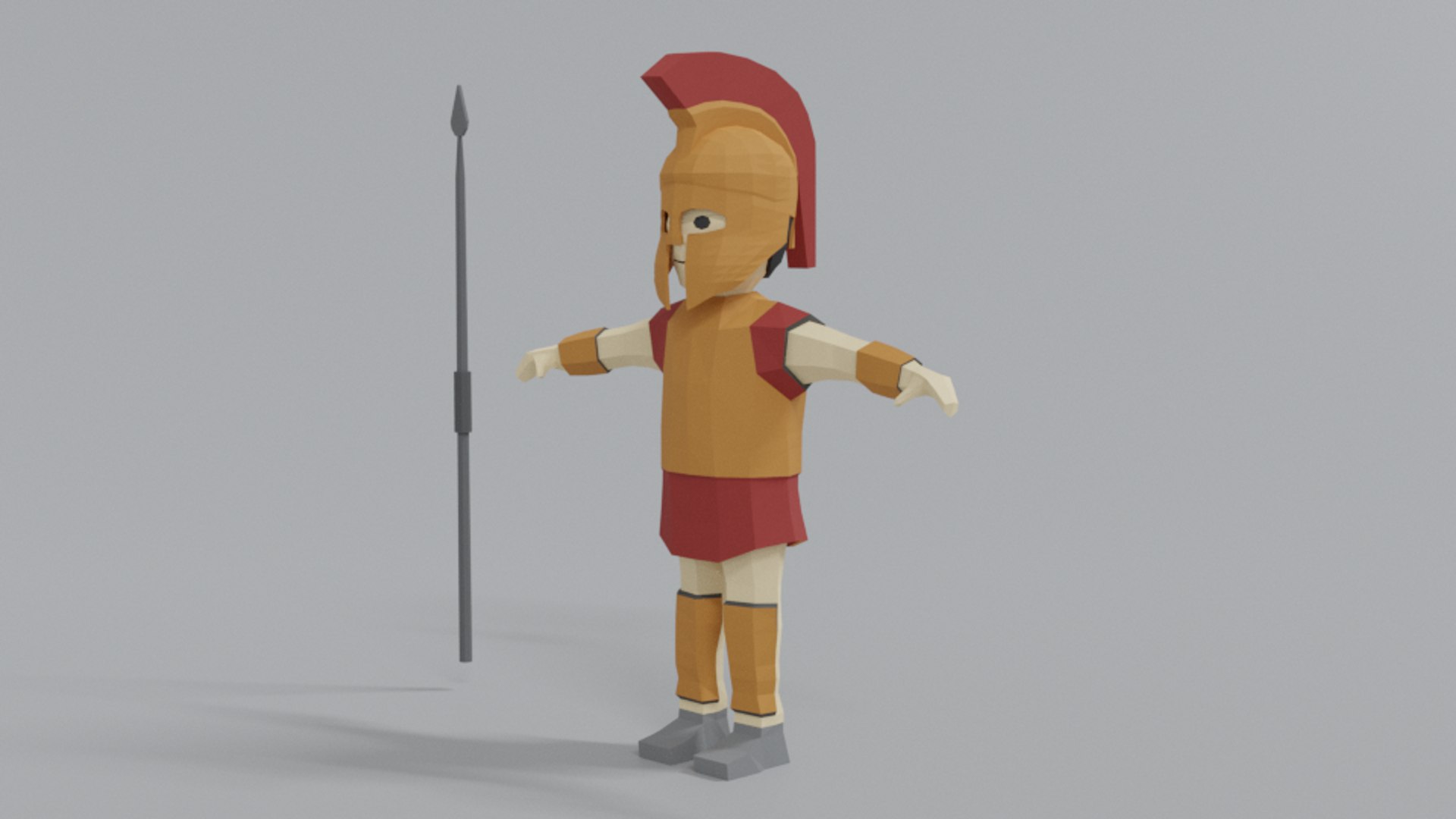 Ancient Greek Warrior Character 3D Model - TurboSquid 1585202