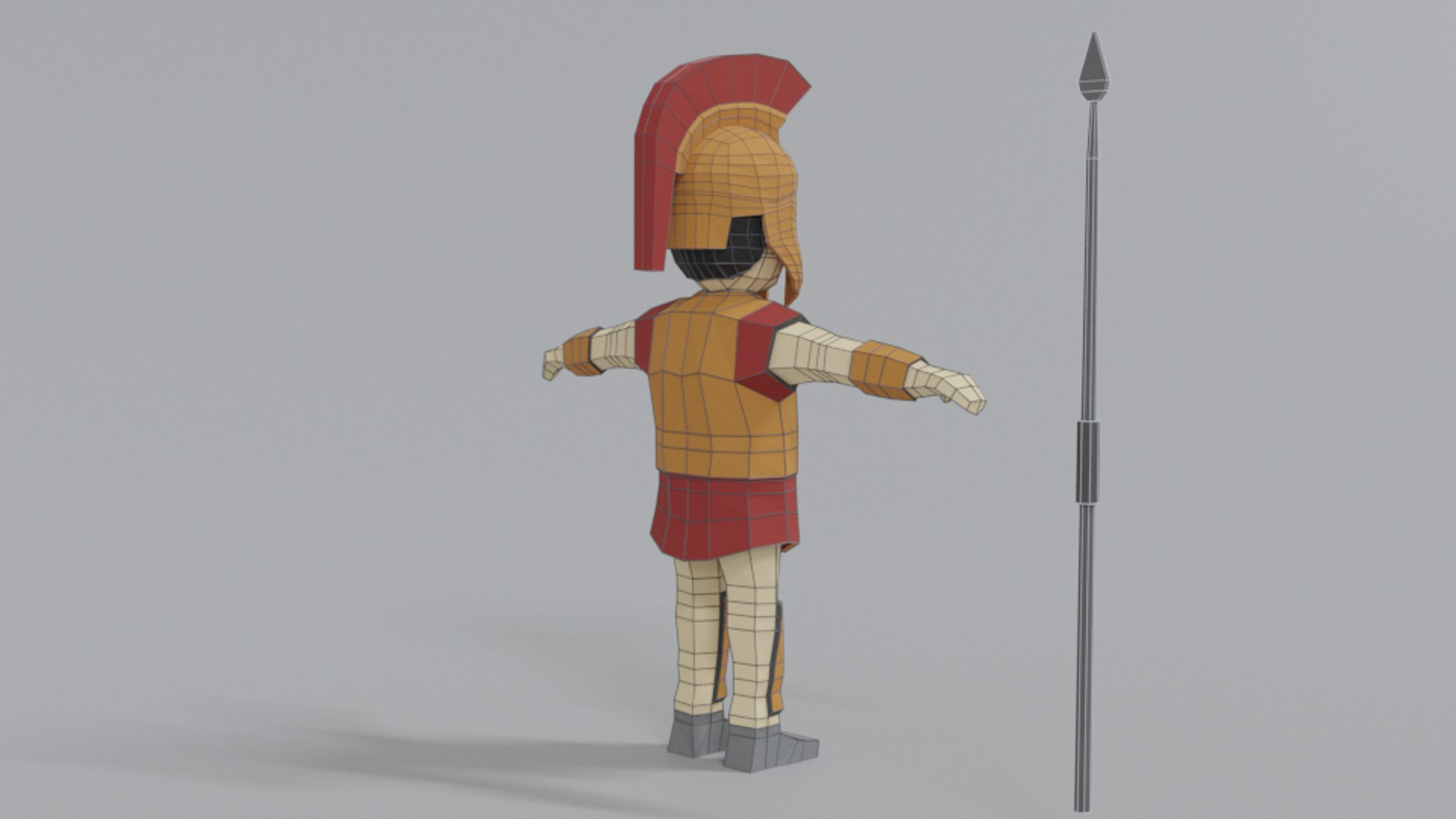 Ancient Greek Warrior Character 3D Model - TurboSquid 1585202