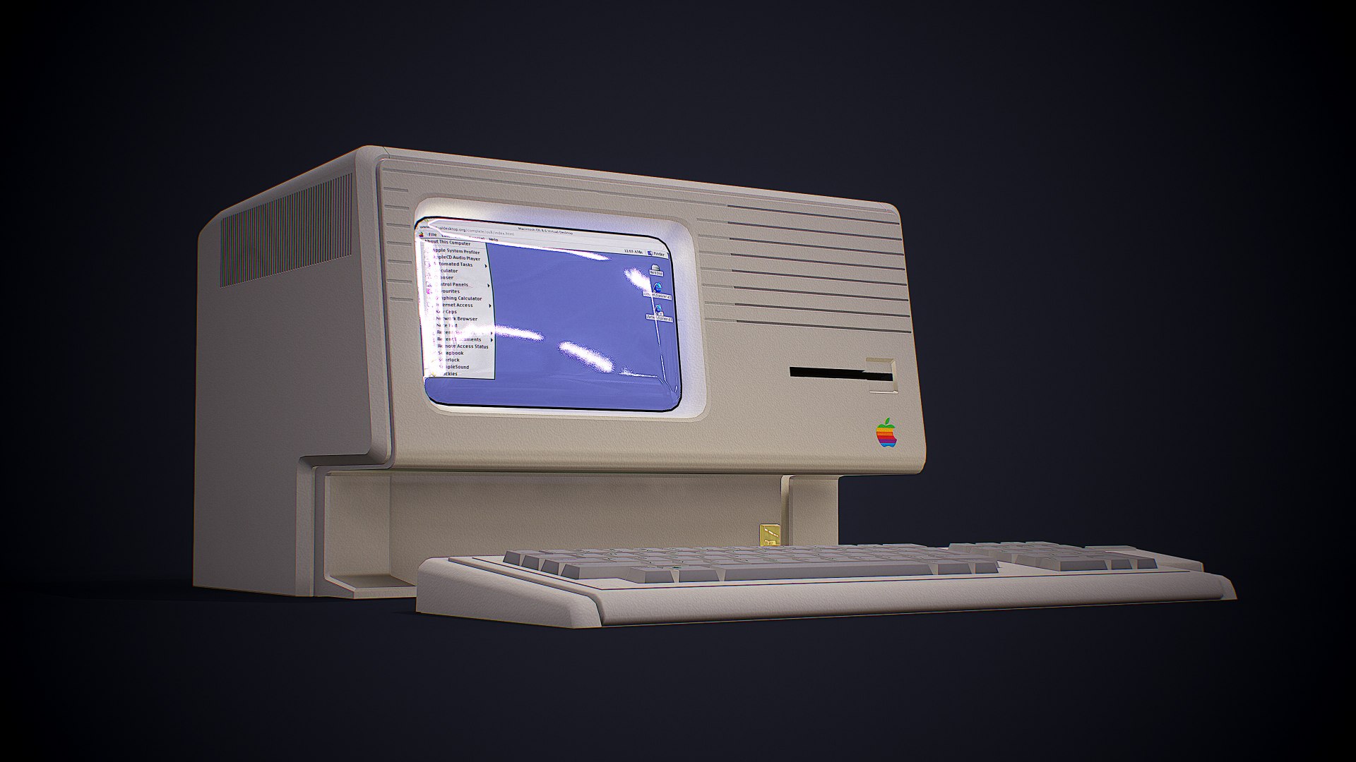 Retro Apple Computer 3D - TurboSquid 1553764