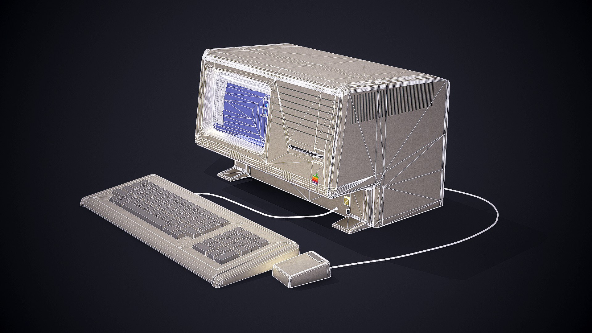 Retro Apple Computer 3D - TurboSquid 1553764