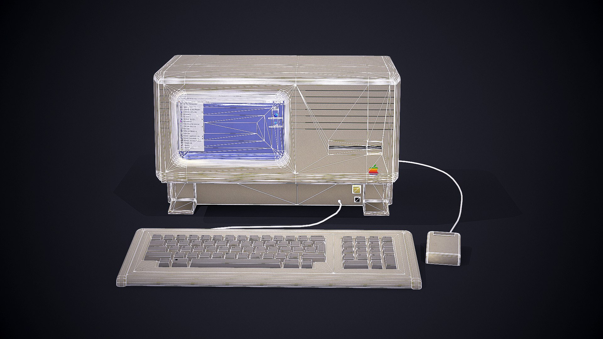 Retro Apple Computer 3D - TurboSquid 1553764