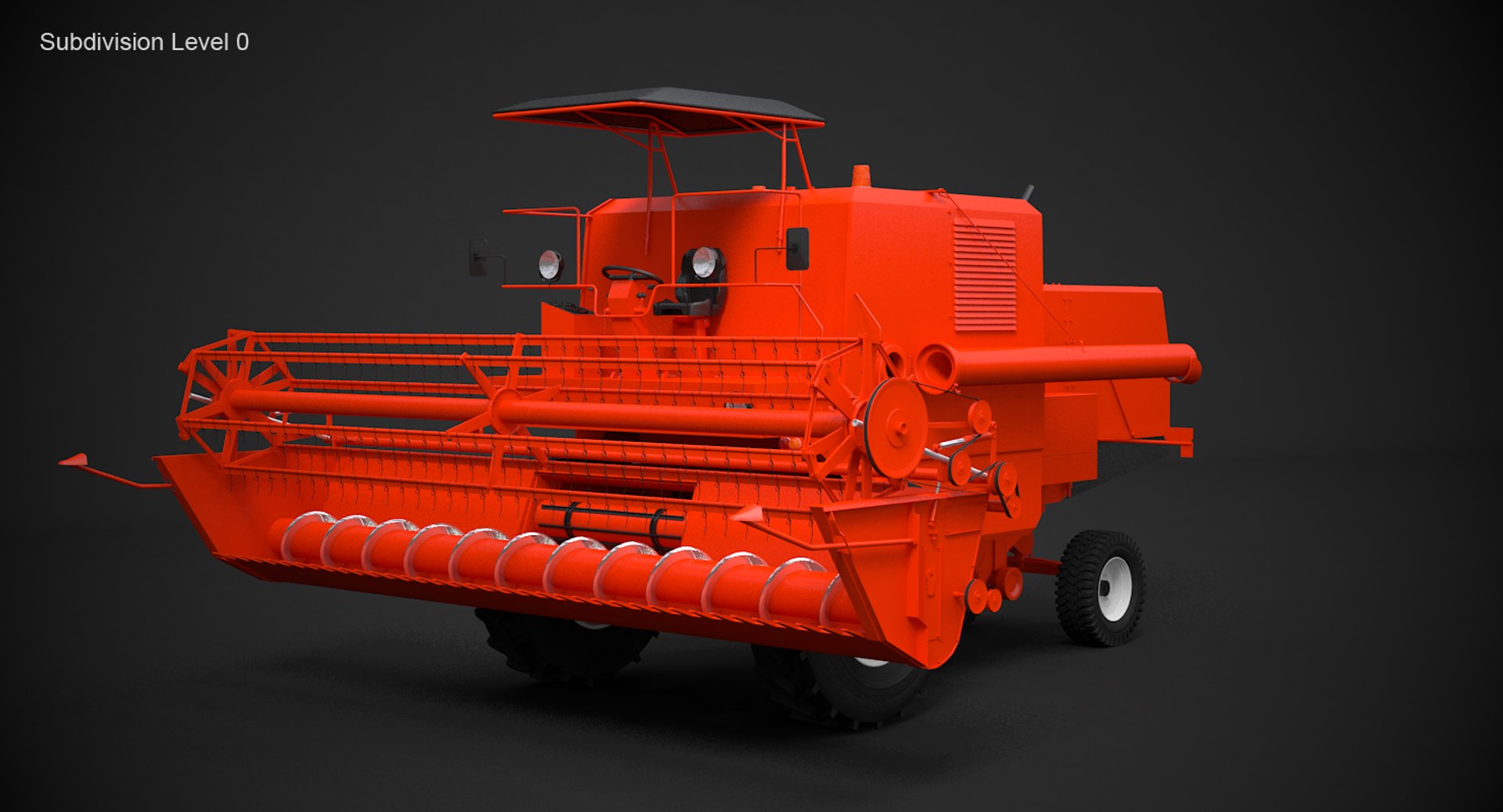 3D Combine Harvester And Tractor - TurboSquid 1962323
