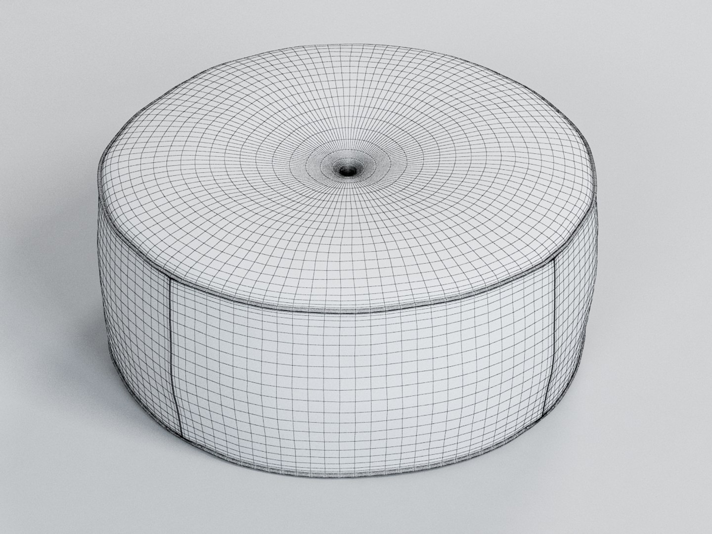 3D Rounded Ottoman - TurboSquid 1646515