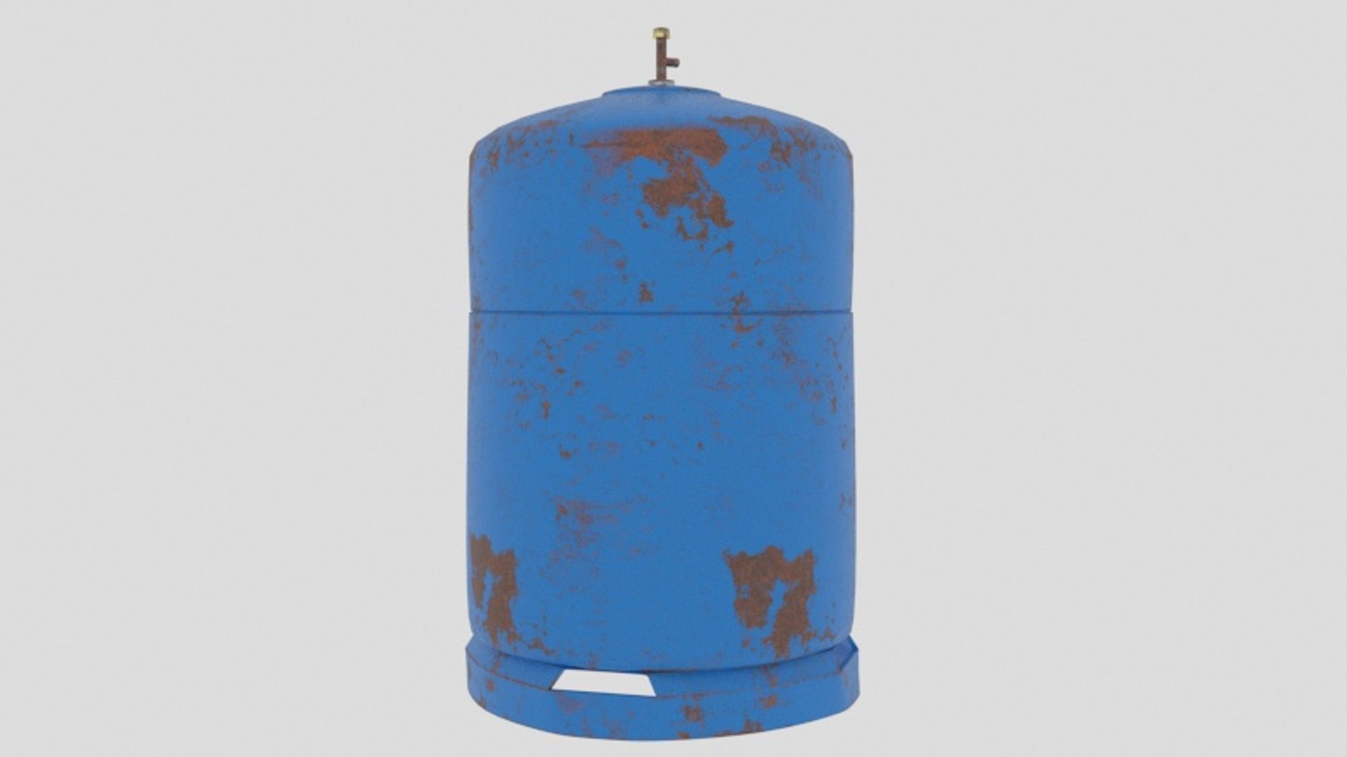 3D Rusty Gas Cylinder Model - TurboSquid 2088361