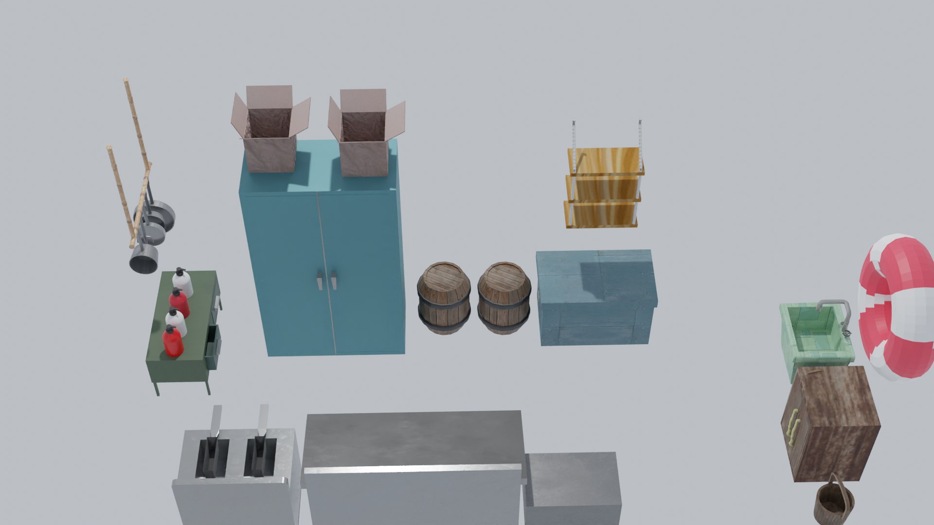 Krusty Krab Kitchen Pack 3D - TurboSquid 1855615