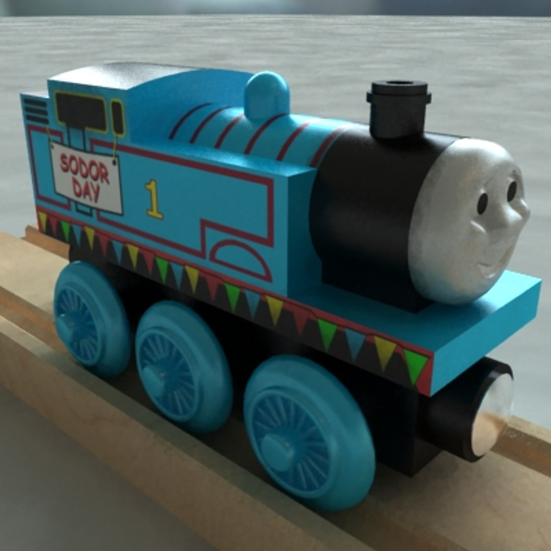 Wooden Railway Toy Thomas 3d Model