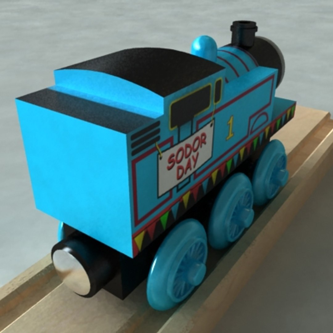 Wooden Railway Toy Thomas 3d Model