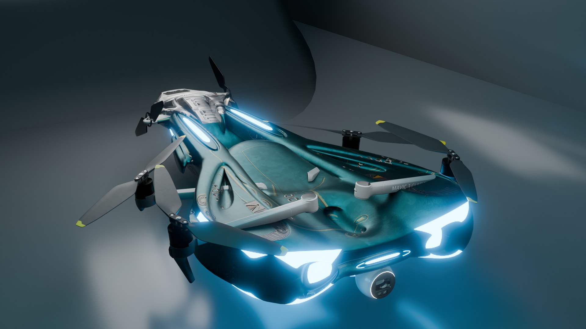 3D Sci Fi Drone - TurboSquid 2234201