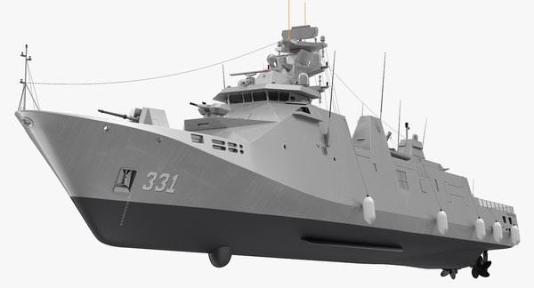 Sigma class indonesian frigate 3D model - TurboSquid 1394359