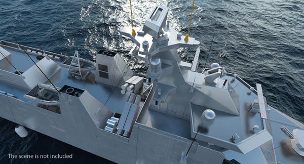Sigma class indonesian frigate 3D model - TurboSquid 1394359