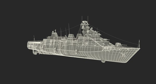 Sigma class indonesian frigate 3D model - TurboSquid 1394359