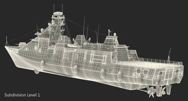 Sigma class indonesian frigate 3D model - TurboSquid 1394359