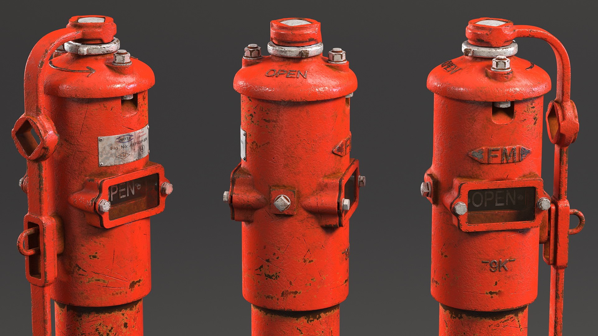 Old Fire Protection Underground Indicator Post 3D Model - TurboSquid ...