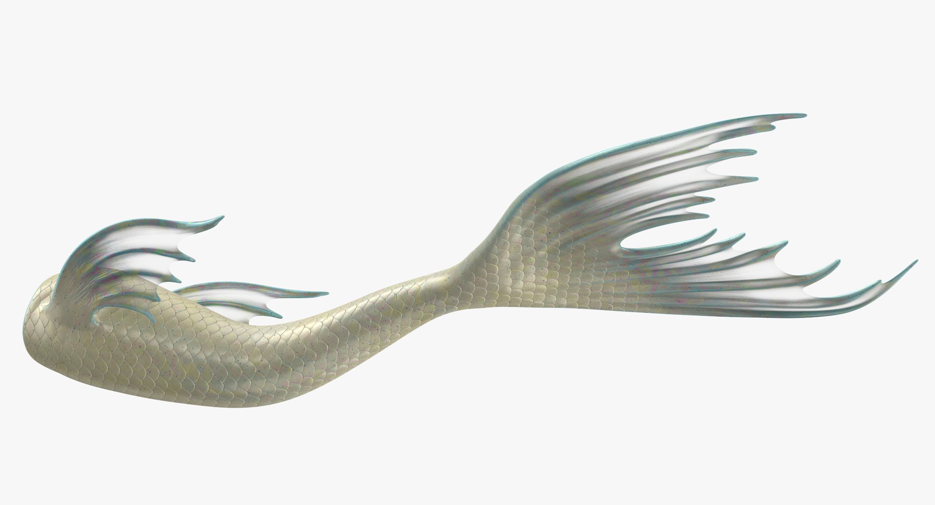 3D Mermaid Tail 03 Swimming - TurboSquid 1251465