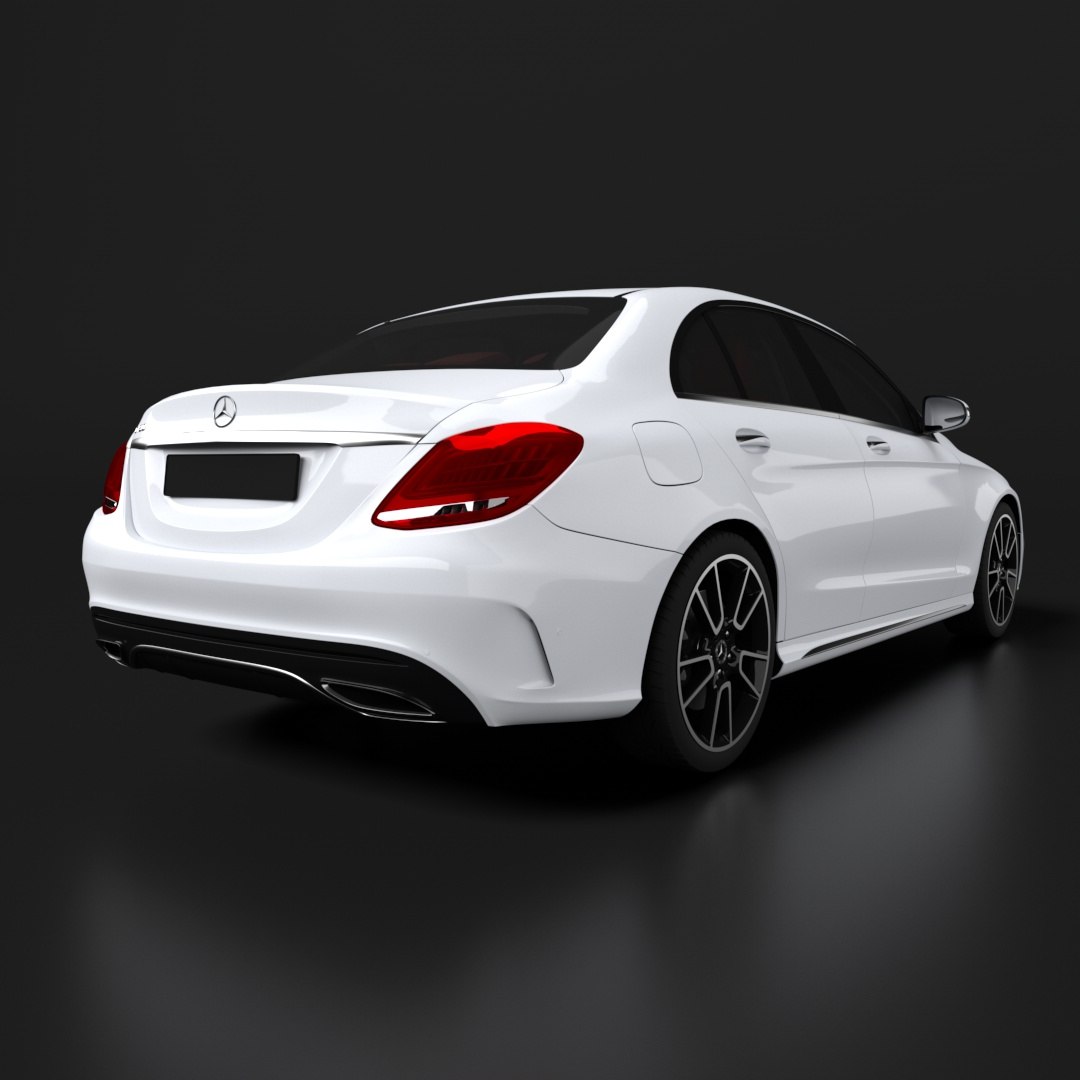 3D Model Mercedes-Benz C-Class Sedan AMG - TurboSquid 2352560