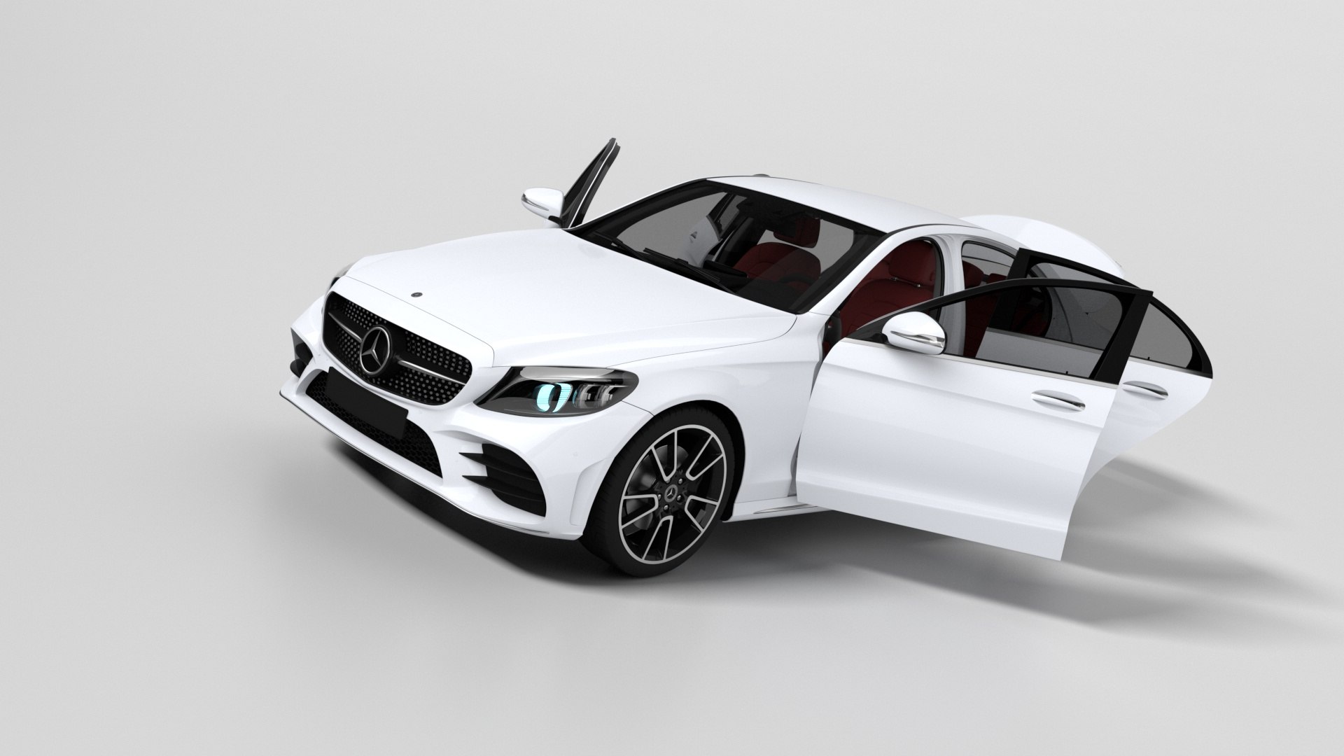 3D Model Mercedes-Benz C-Class Sedan AMG - TurboSquid 2352560