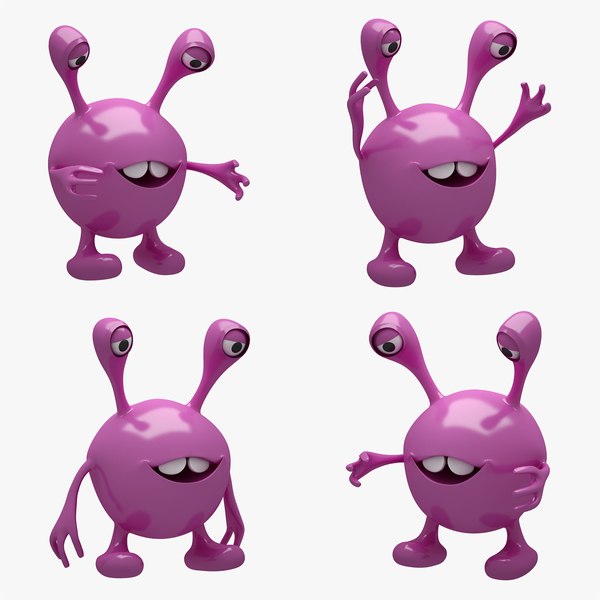 Alien Cartoon 3D Models for Download | TurboSquid