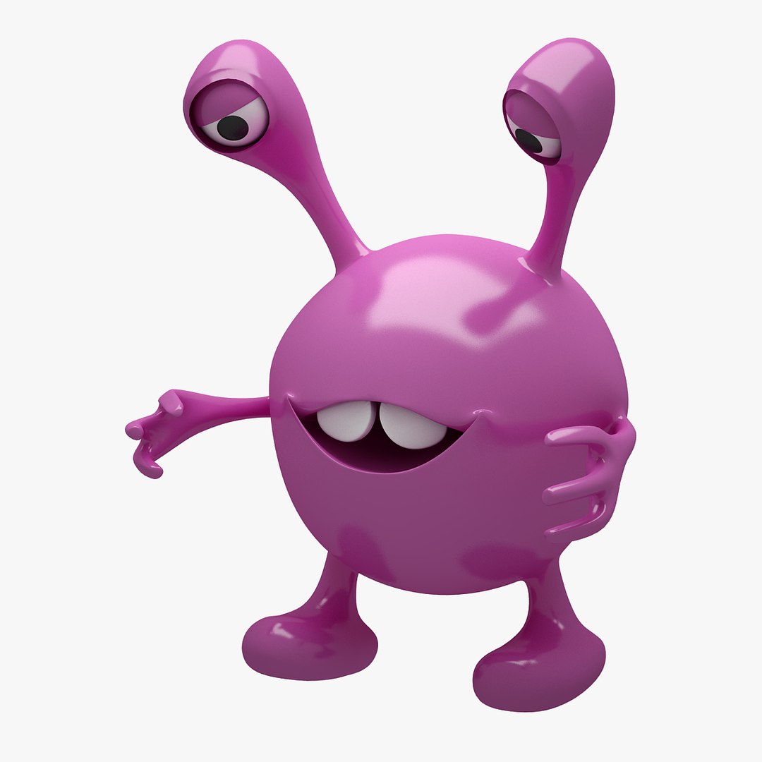 3d Model Cartoon Alien Toon