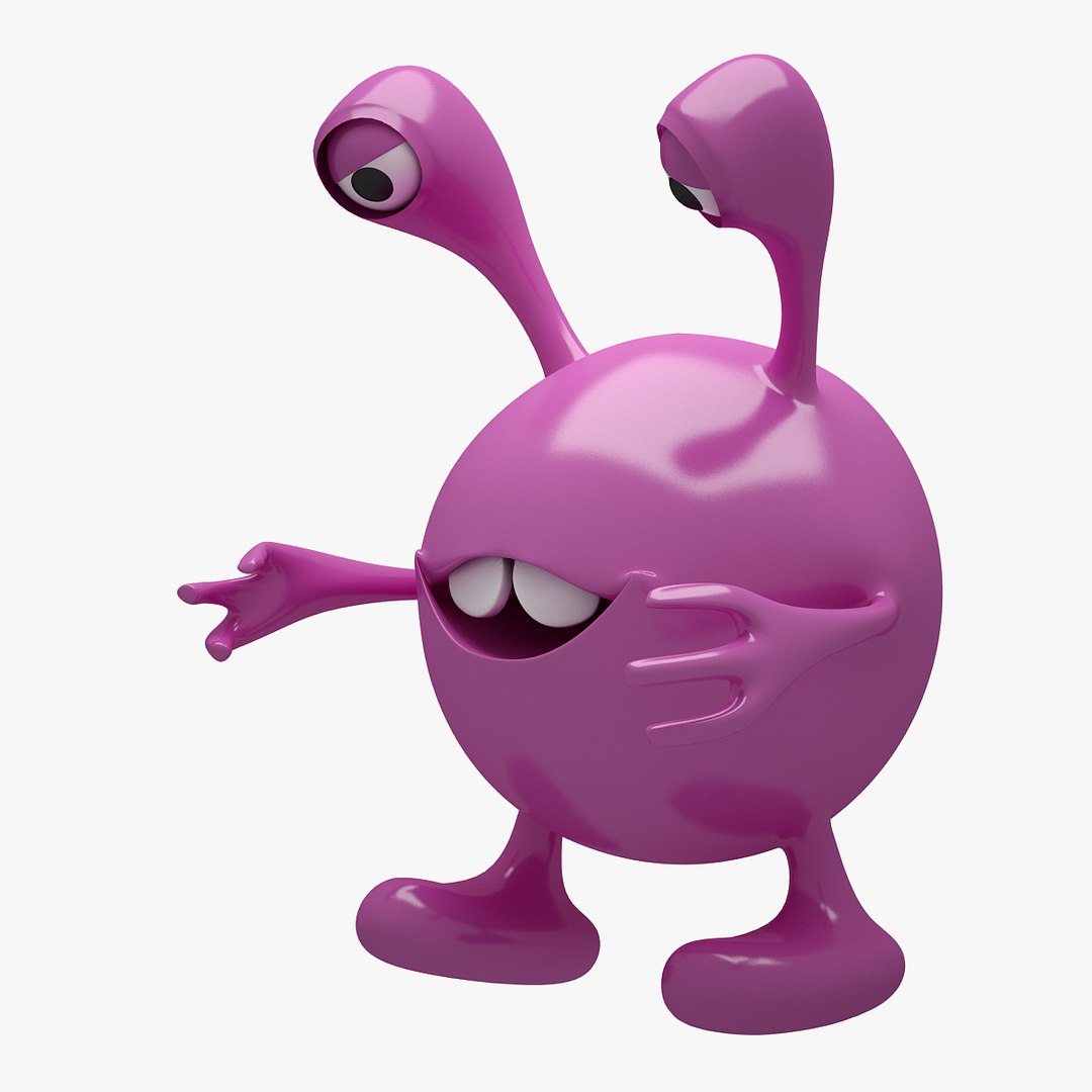 3d Model Cartoon Alien Toon