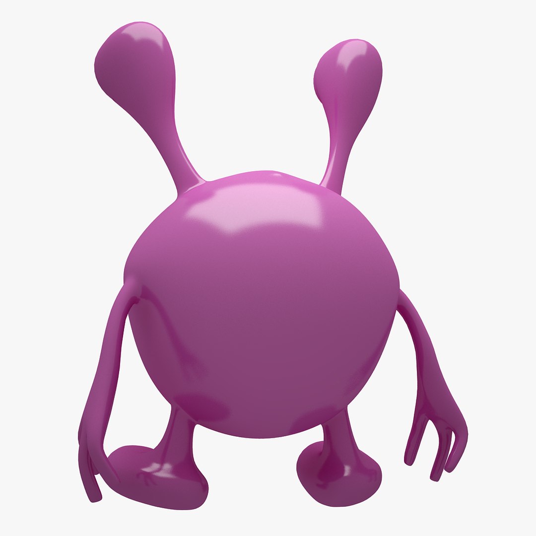 3d Model Cartoon Alien Toon