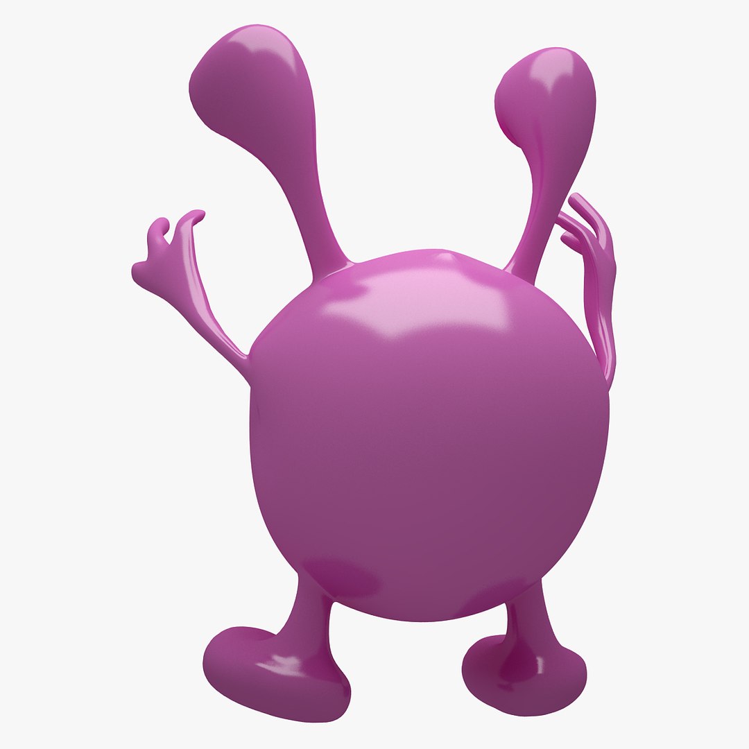 3d Model Cartoon Alien Toon