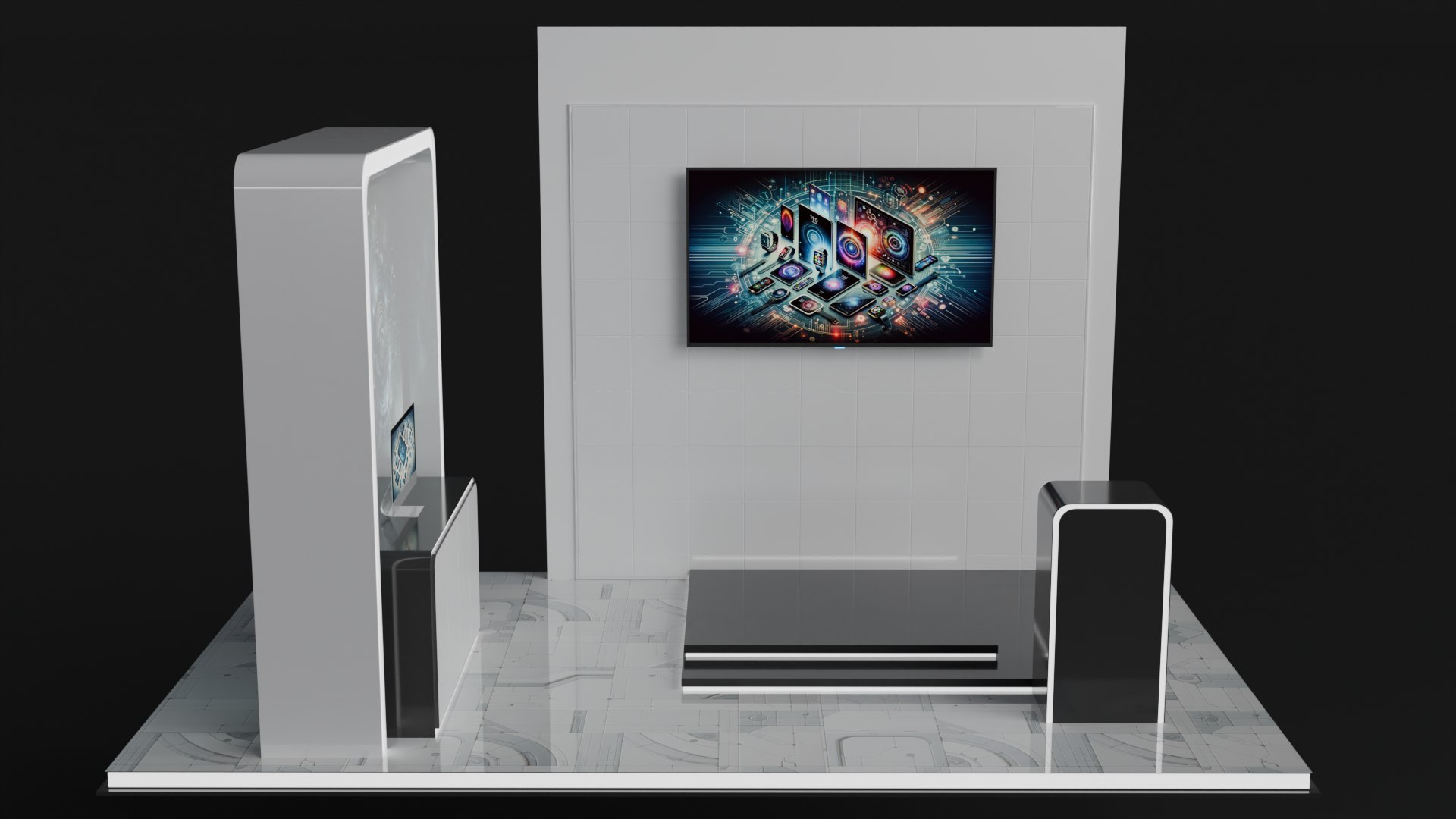 CyberTech Expo Booth Model - TurboSquid 2163346