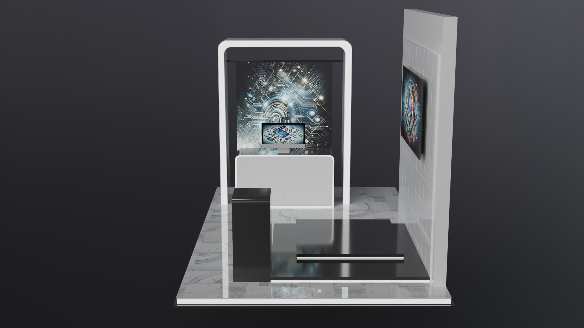 CyberTech Expo Booth Model - TurboSquid 2163346