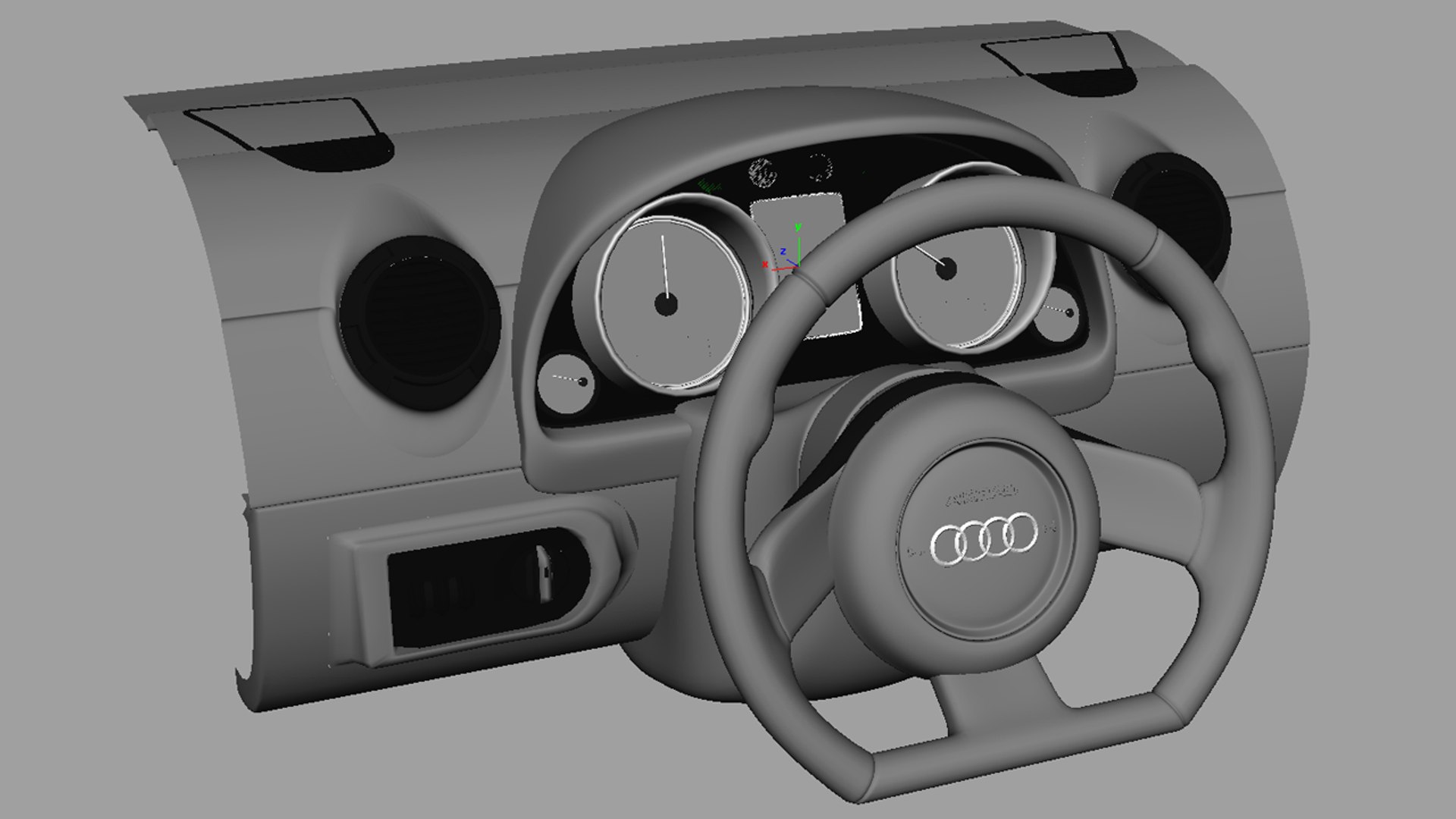 3d Dashboard Sports Car Model