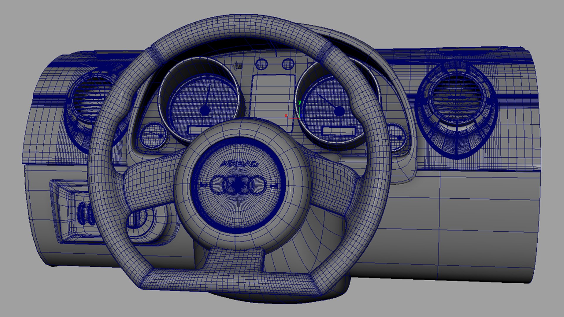 3d Dashboard Sports Car Model