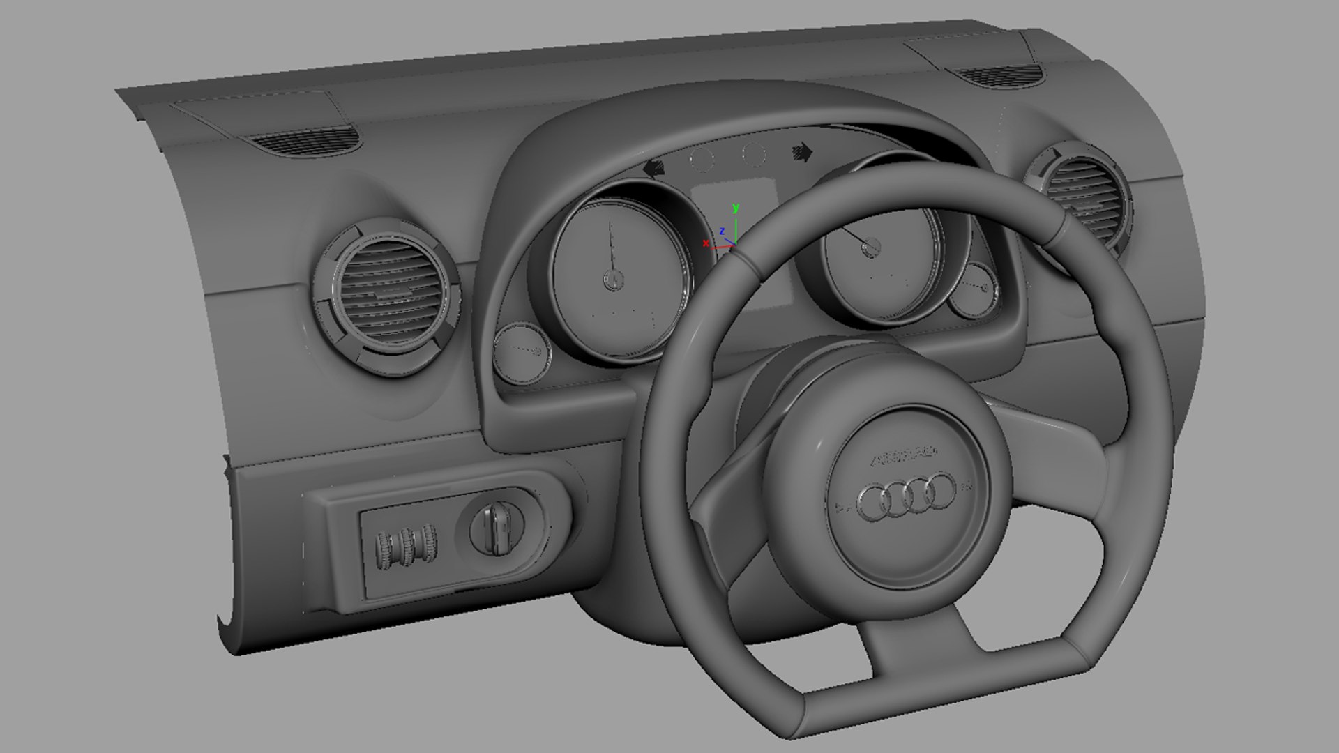 3d Dashboard Sports Car Model