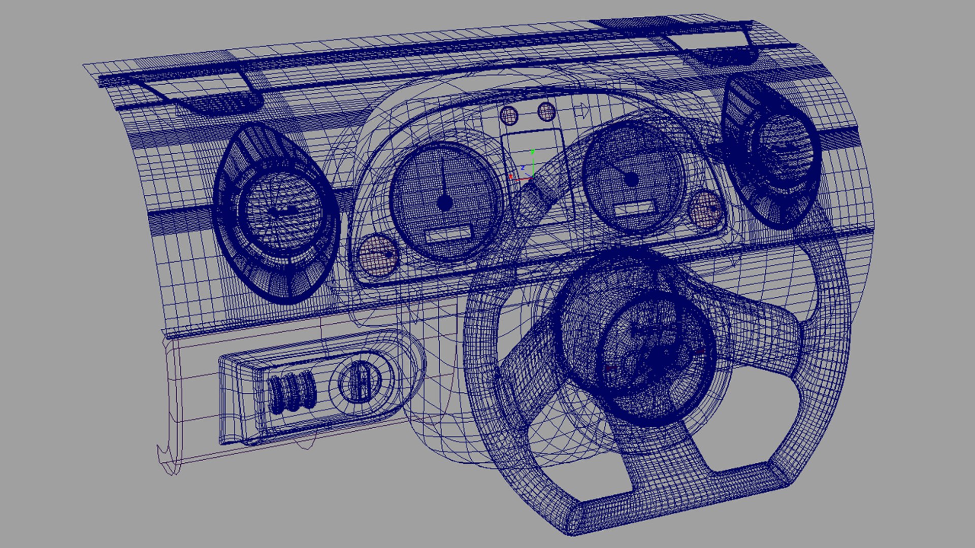 3d Dashboard Sports Car Model