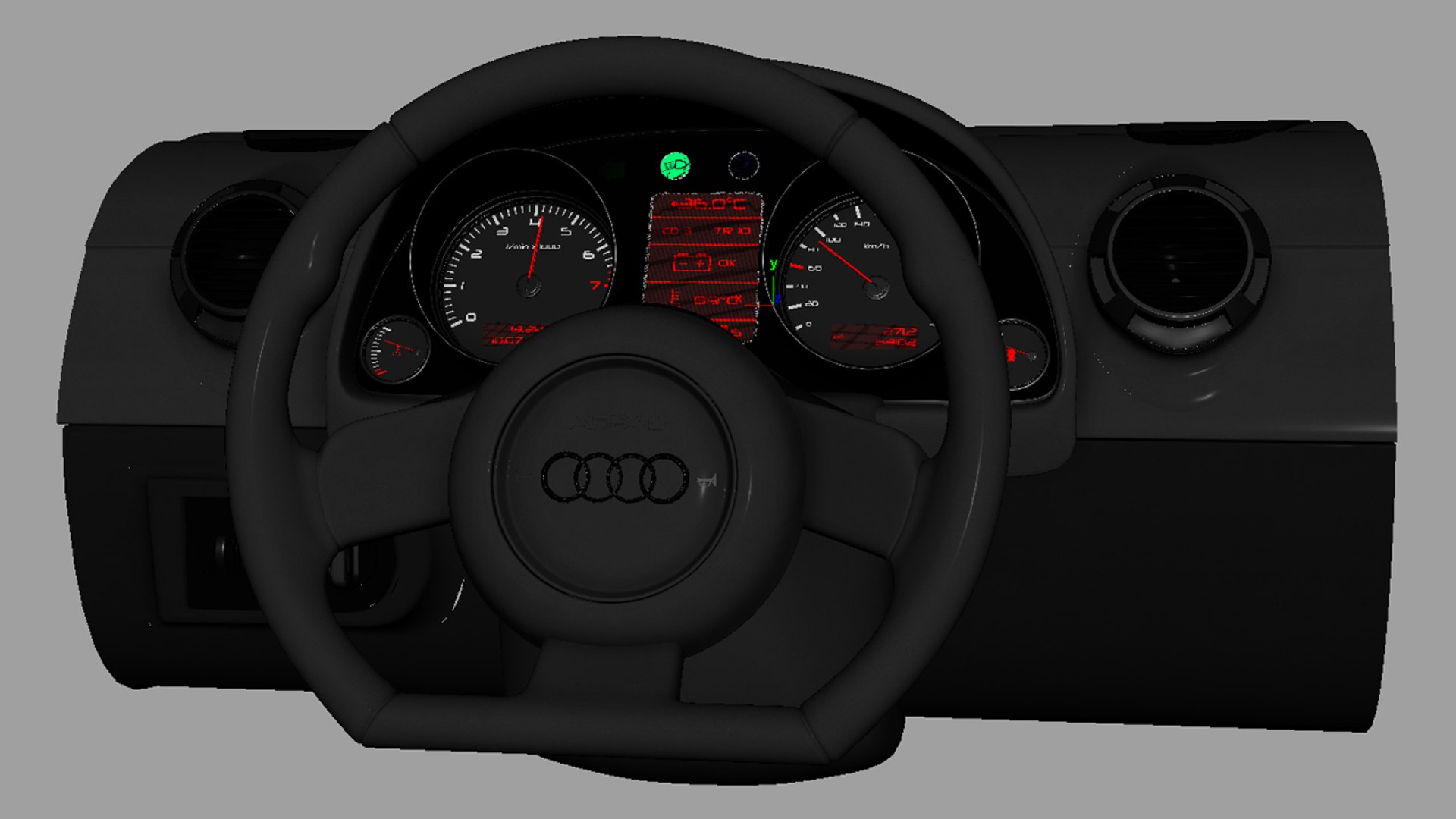 3d Dashboard Sports Car Model