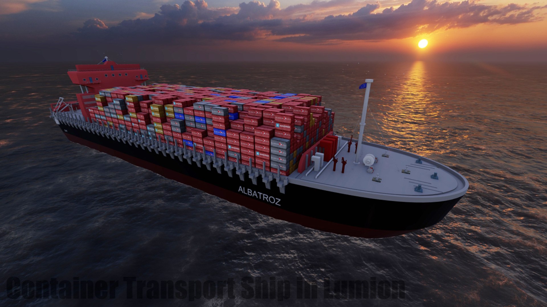 3D Container Ship Model - TurboSquid 1203872