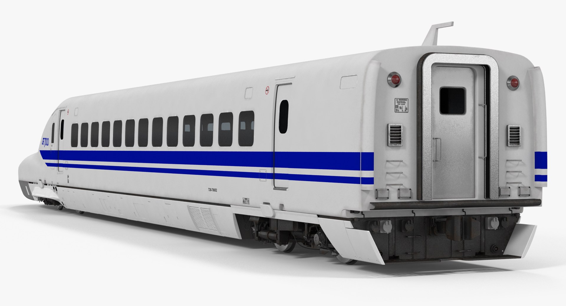 3d Model Of Bullet Train Jr700 Locomotive