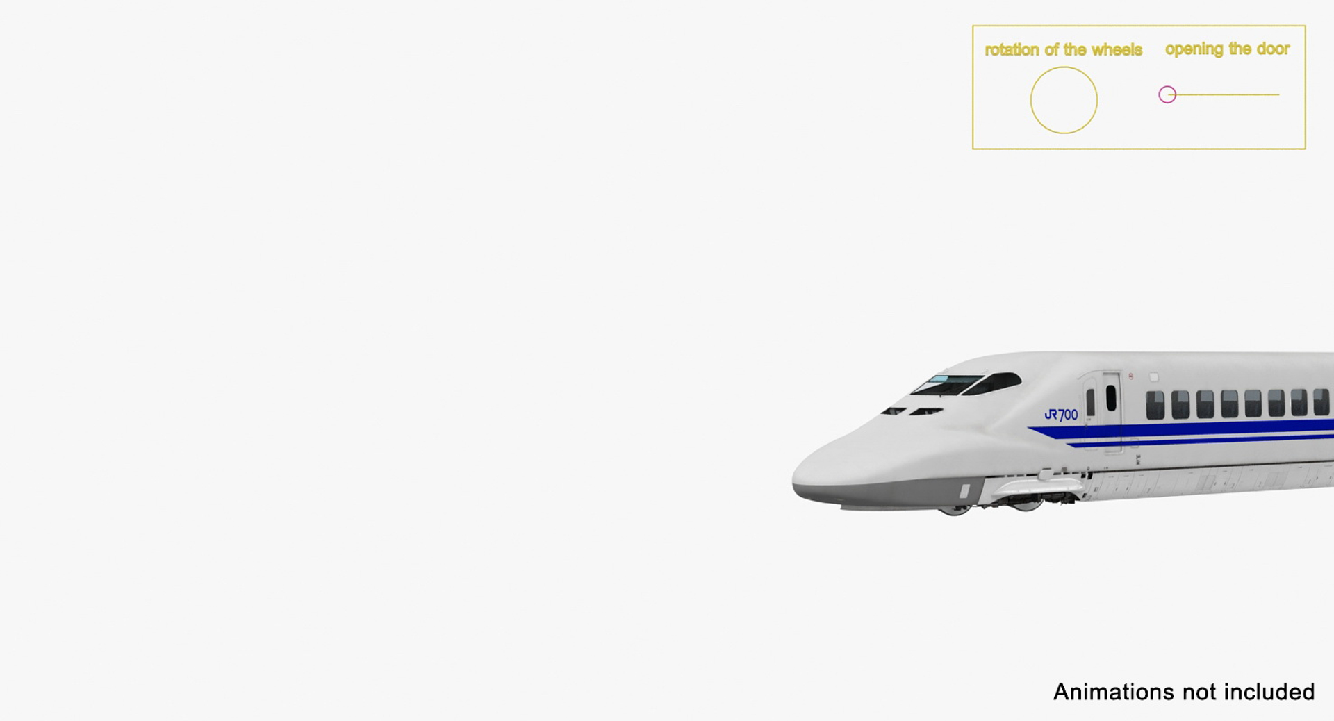 3d Model Of Bullet Train Jr700 Locomotive