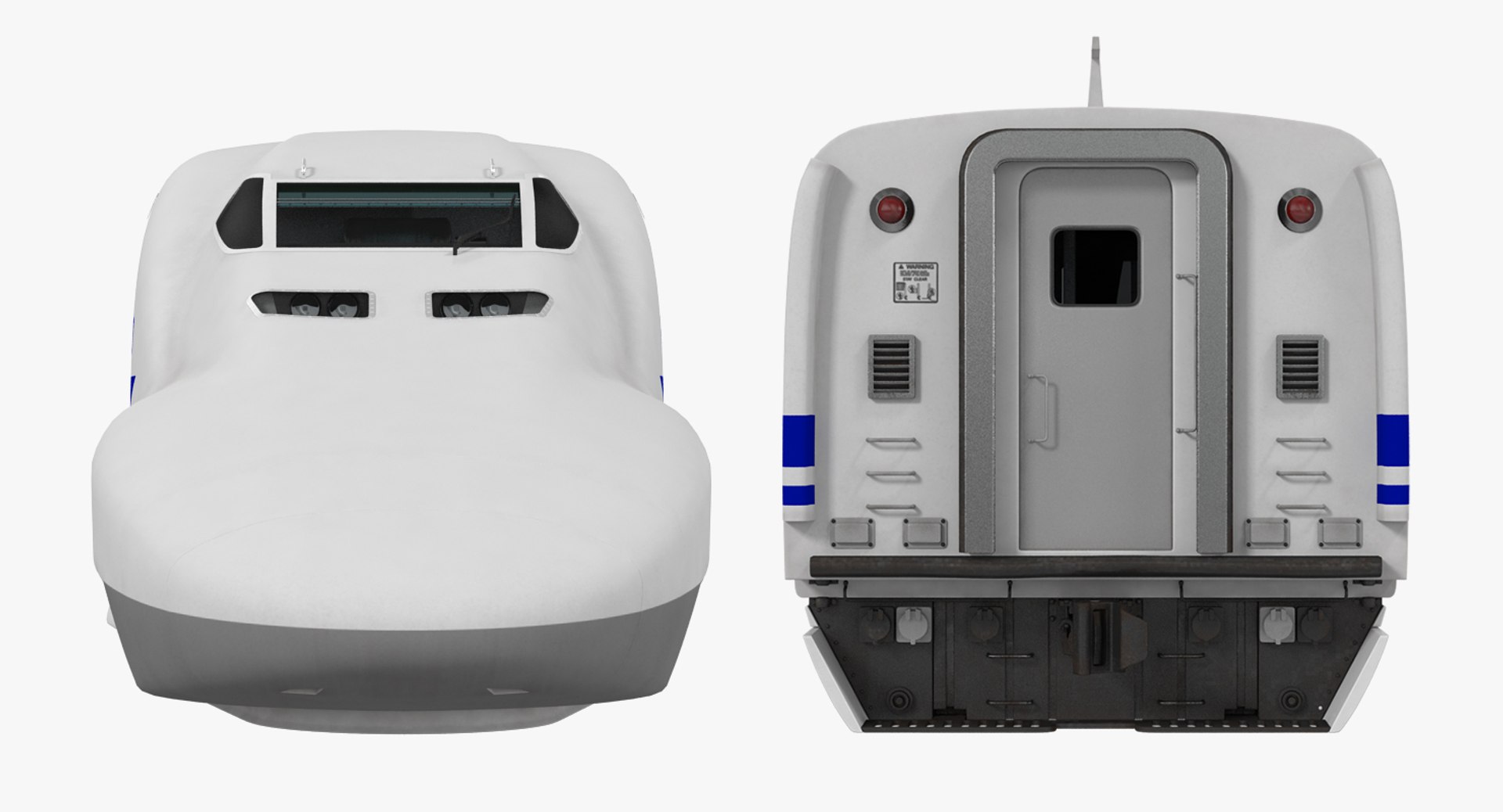 3d Model Of Bullet Train Jr700 Locomotive