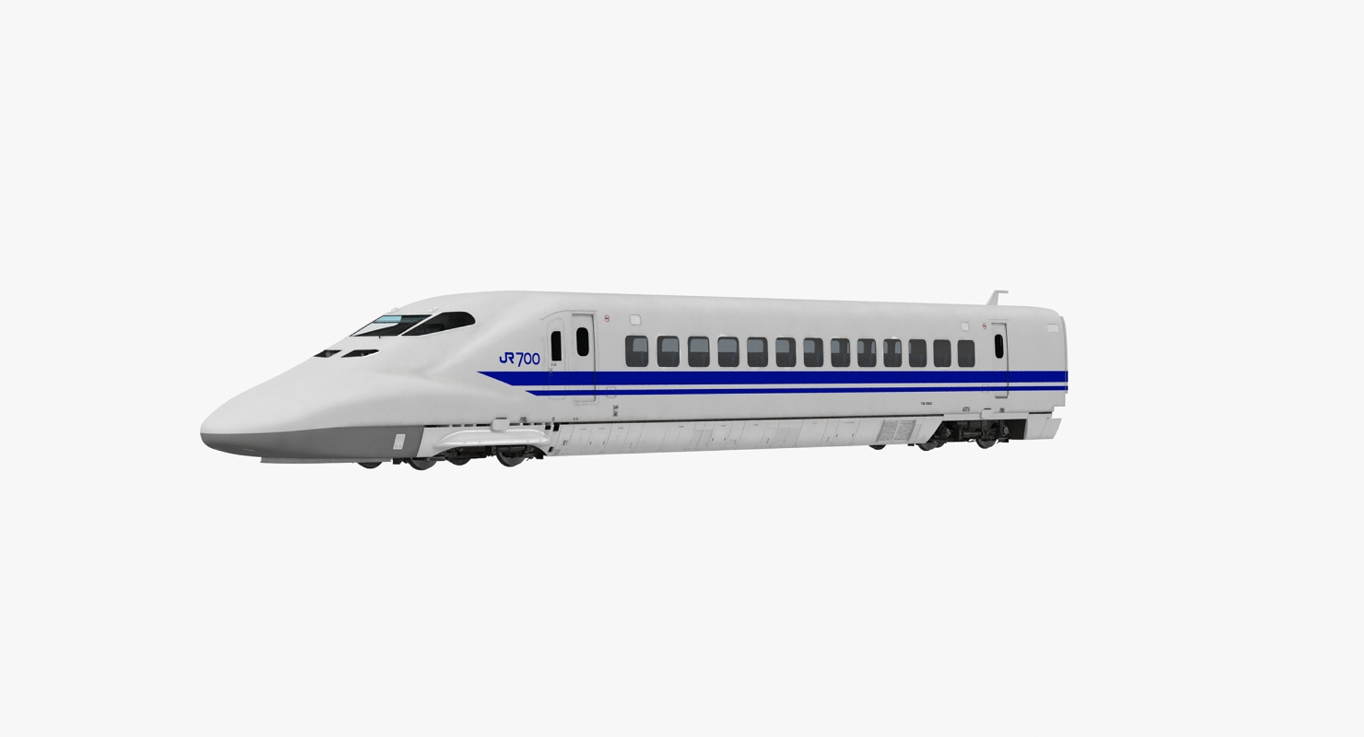 3d Model Of Bullet Train Jr700 Locomotive