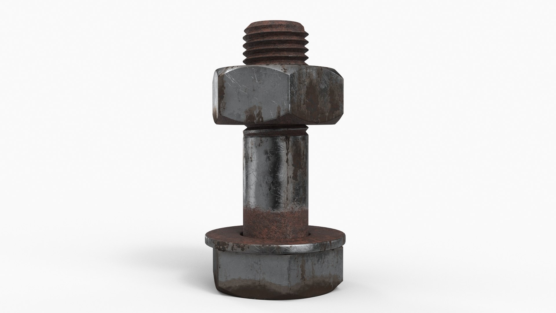 Rusted Metal Hex Bolt 3D - TurboSquid 2116400