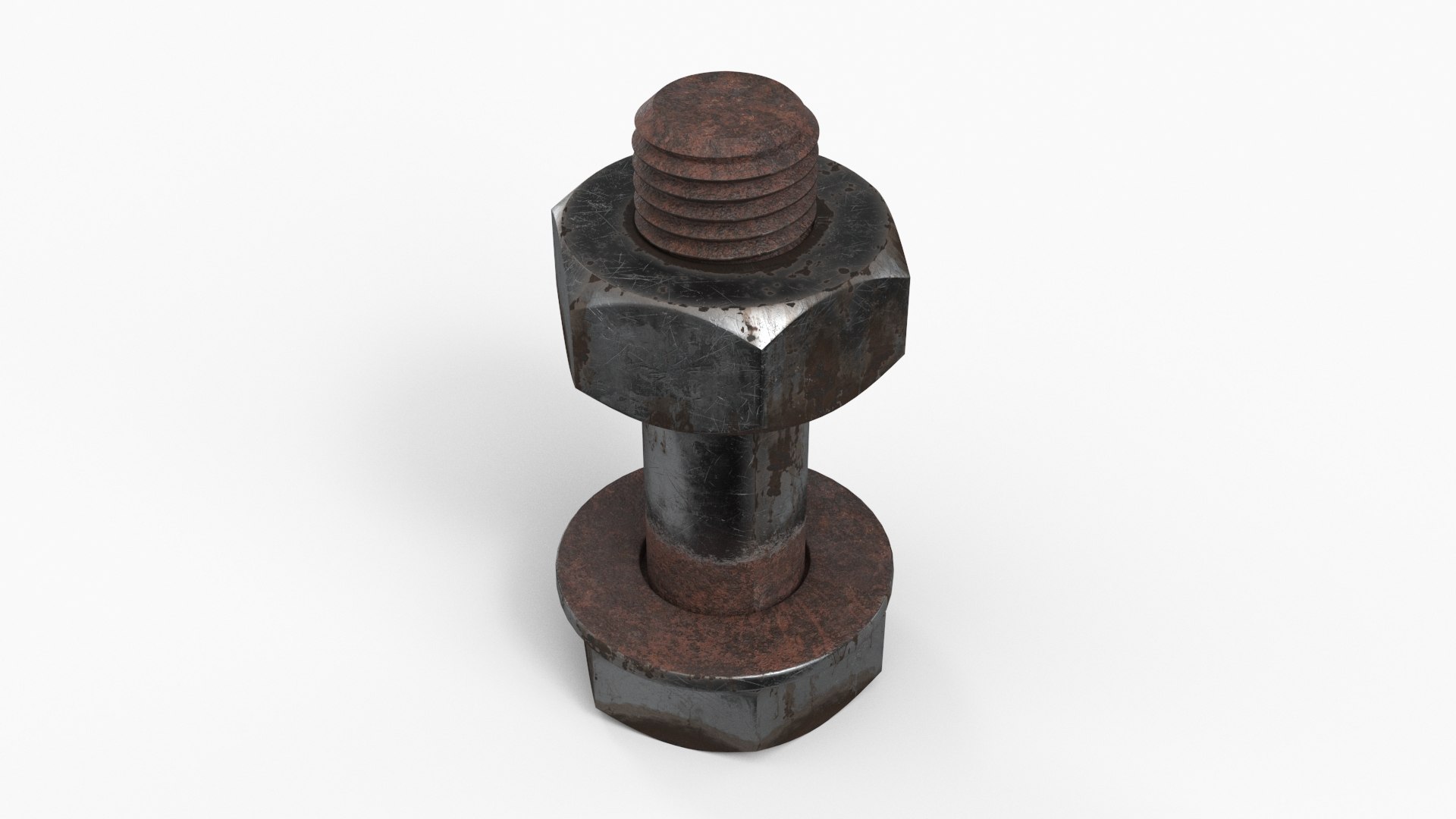Rusted Metal Hex Bolt 3D - TurboSquid 2116400